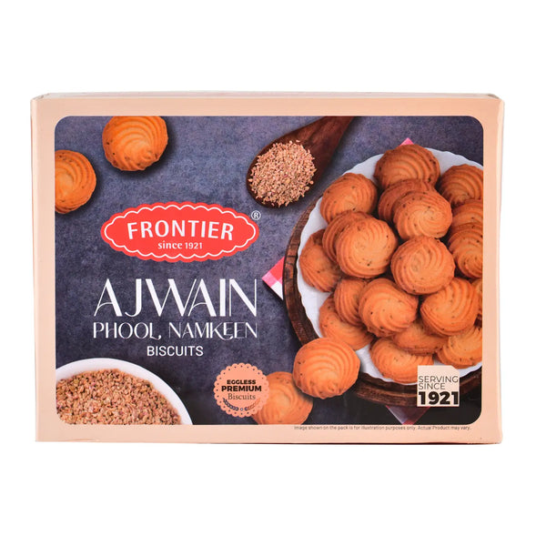 Buy AJWAIN PHOOL BISCUITS PACK (400 GM) Online - Frontier Biscuit
