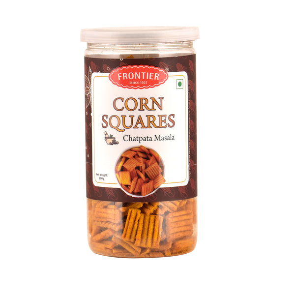Buy CORN SQUARES CHATPATA (200 GM) Online - Frontier Biscuit