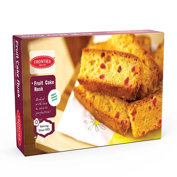 Buy FRUIT CAKE RUSK PACK (500 GM) Online - Frontier Biscuit