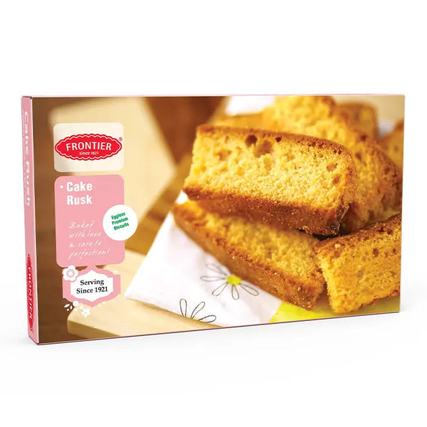 Buy Buy Online Frontier CAKE RUSK PACK (500 GM) Online - Frontier Biscuit