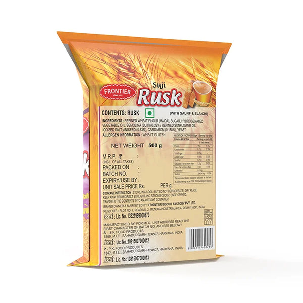 Buy Frontier RUSK Online | Suji Rusk SOUNF ELAICHI (500 GM) Online ...
